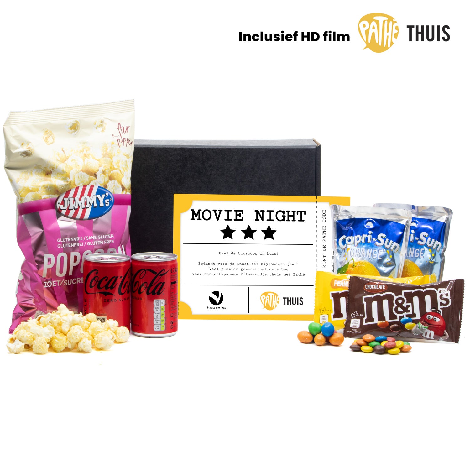 Blik van waardering met Pathé Thuis vouchercode Popcorn en Cola ...