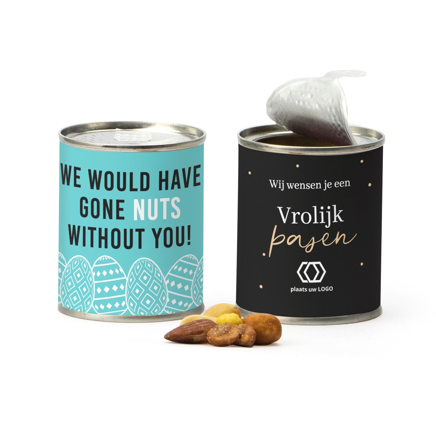 Blikje Cocktailmix met eigen logo en tekst - Pasen – Bedankjes.nl