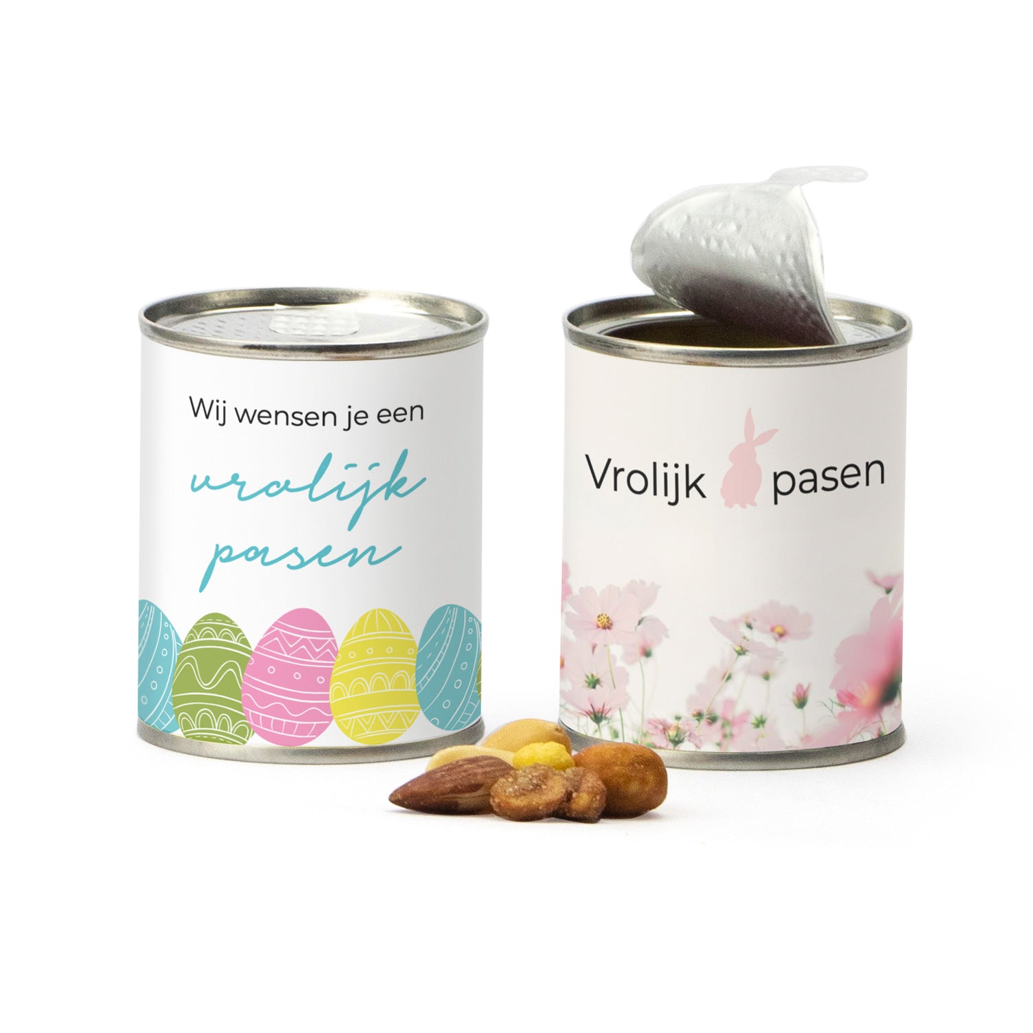 Blikje Cocktailmix met eigen logo en tekst - Pasen – Bedankjes.nl