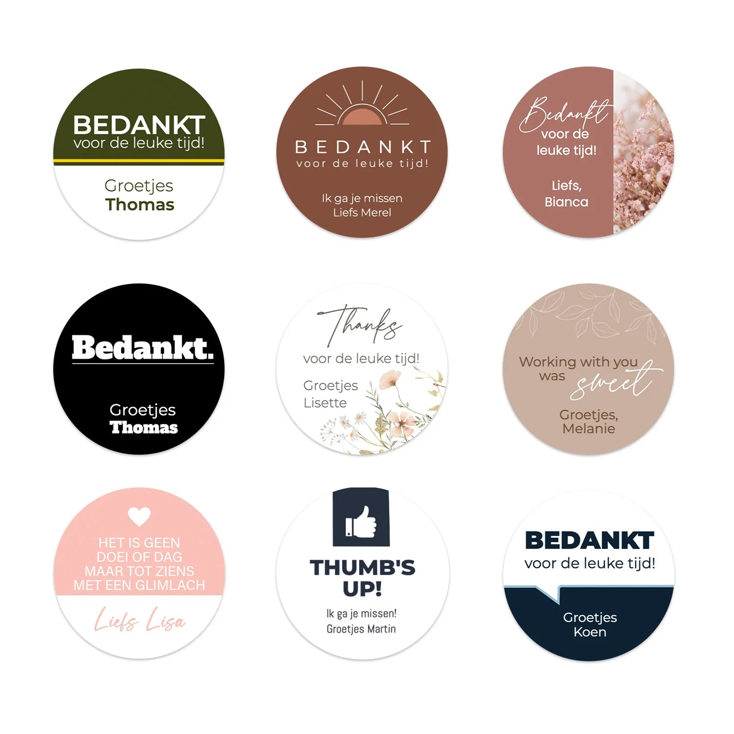 Persoonlijke stickers met eigen ontwerp (3,5 cm) kleine oplage ...